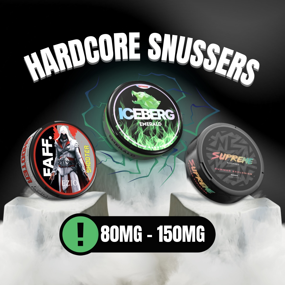 Shop Hardcore Snus 40mg -60mg | Buy Online Next Day Delivery – MKPodPlug